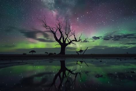 Premium Photo Witness The Celestial Wonder Of Auroras Australis Generative Ai