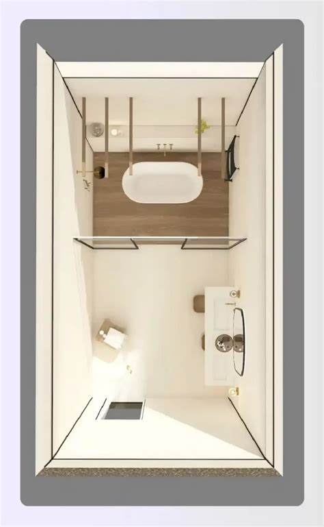 Rectangular Bathroom Layout Plans