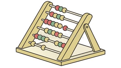Simple Abacus Basic Math Tool Vector Design Generative Ai Stock Illustration Illustration Of