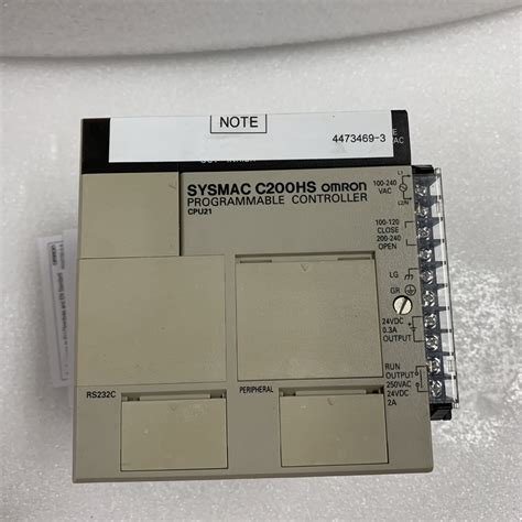 OMRON C HS CPU E SYSMATIC CPU UNIT W RS AND AC POWER SUPPLY NEW