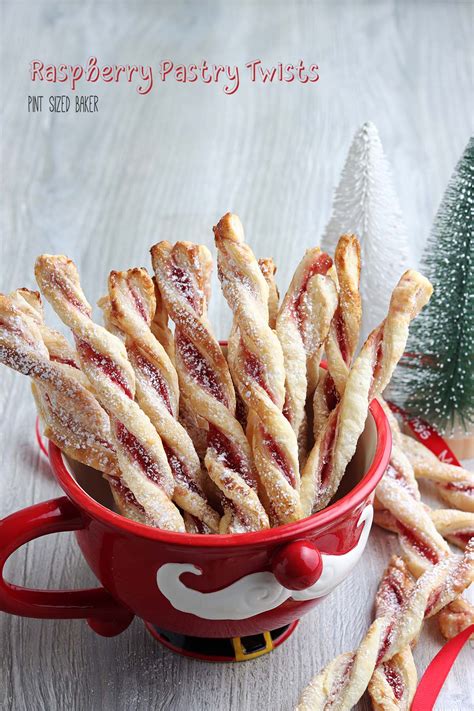 Raspberry Pastry Twists Recipe • Pint Sized Baker