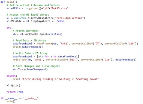 Reading And Writing Excel Formats With Abaqus Python