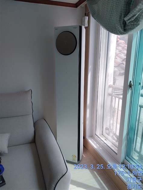 경기도 시흥시 정왕동에서 엘지오브제타워형 투인원에어컨 철거및운송하여 경기도 가평군으로 이전설치작업을 진행 하여주었습니다 장거리에어컨이전설치 엘지에어컨 장거리이전설치 에어컨