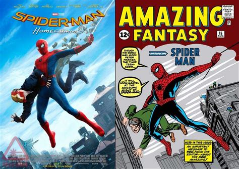 Homem Aranha De Volta Ao Lar Novo Cartaz Faz Referência à Capa