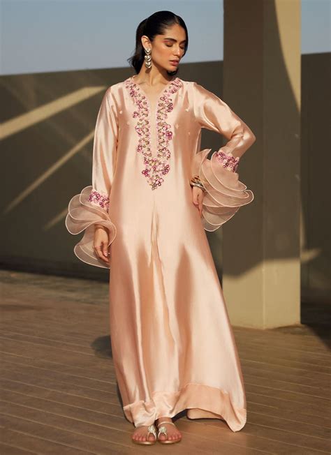Long Silk Kaftan Dresses Online With Stylish Designs Fta