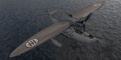 Cant Z 501 Gabbiano 3d Model By Chipbasschaos