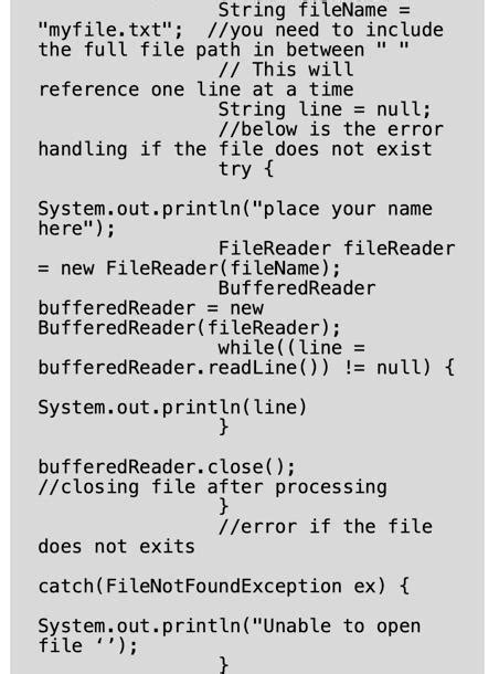 Solved We Are Going To Use Progfive To Read Data From A File
