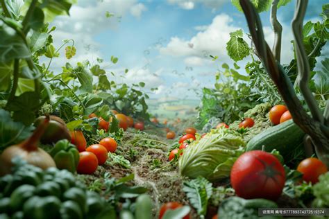 创意果蔬种植设计场景png下载 编号677789374372519374 设图网