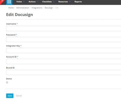 Docusign Integration Folio Help Centre