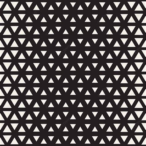 Geometric Pattern Black And White Triangle Halftone Grid In Vector Seamless Style Vector Mosaic