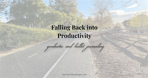 Falling Back Into Productivity With Goodnotes And Bullet Journaling