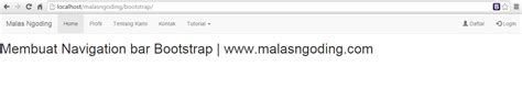 Bootstrap Part 12 Membuat Navigation Bar Bootstrap Malas Ngoding