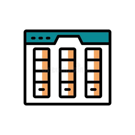 Webpage Chart Graph Presentation Development Stock Vector