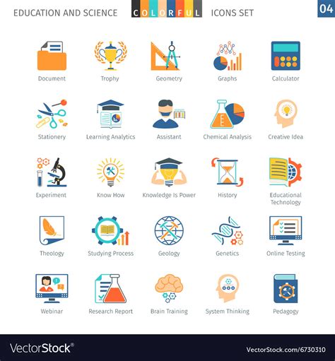Science Set 04 Royalty Free Vector Image Vectorstock