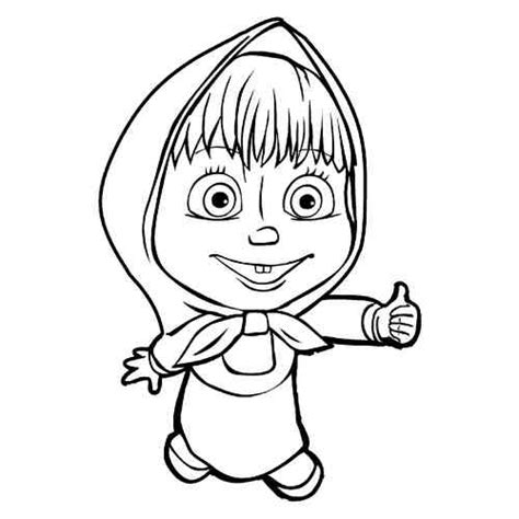 Раскраски Маша и медведь