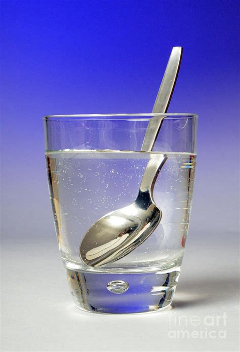 Light Refraction Demonstration Photograph By Photo Researchers Inc