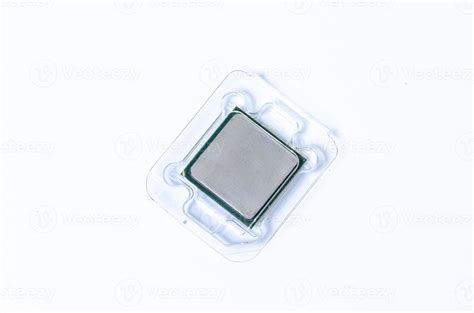 Computer Processor Cpu Central Processing Unit Microchip Isolated On White Background 13749092