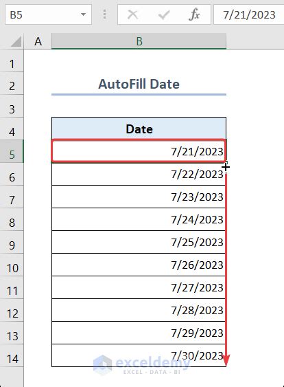 Excel Autofill 16 Useful Examples Exceldemy