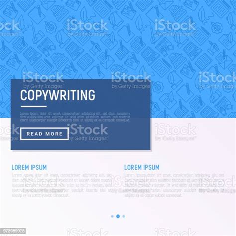 얇은 선 아이콘으로 카피 라이팅 개념 편지 전자 메일 책 블로그 손으로 펜 깃털 타자기 문서 현 서 현대 벡터 일러스트 레이 션 웹 페이지 서식 파일 배너 개념에 대한 스톡