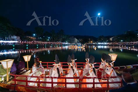 采女祭 管絃船の儀 奈良県 奈良市 231135794 の写真素材 アフロ