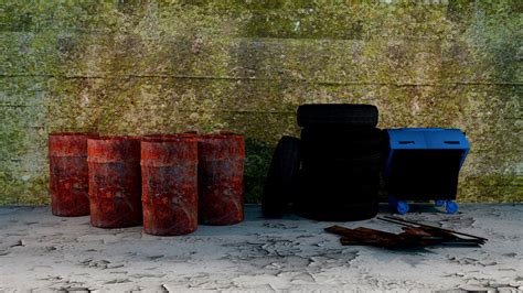Rust Container 3d Model