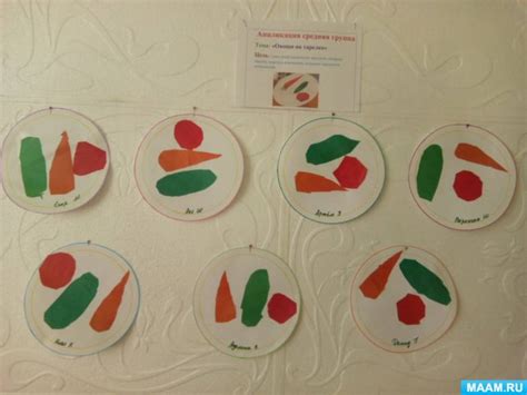 Занятие по аппликации «Овощи на тарелке в средней группе 5 фото Воспитателям детских садов
