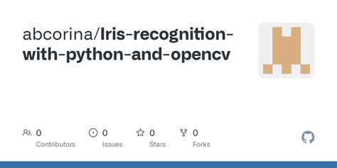 GitHub Abcorina Iris Recognition With Python And Opencv