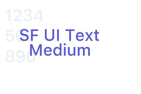 Sf Ui Text Medium Font Free Download Now