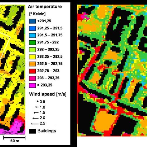 Simulation Results Of The Envi Met Model Using Input Data From Remote