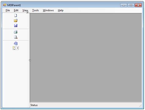 Winforms Toolstrip And Statusstrip Location Stack Overflow