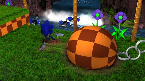 3d Green Hill Zone Boss By Compsense On Deviantart