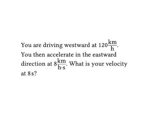 Kinematics Equation 1 Example 1