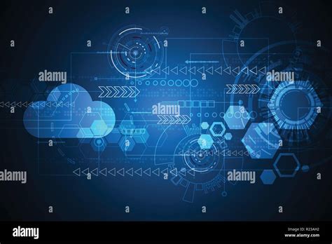 Vector Abstract Background Technology Innovation Of The Future Stock