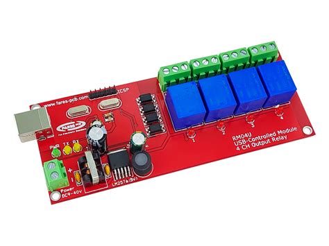 Channel USB Controlled Relay Module Fares PCB