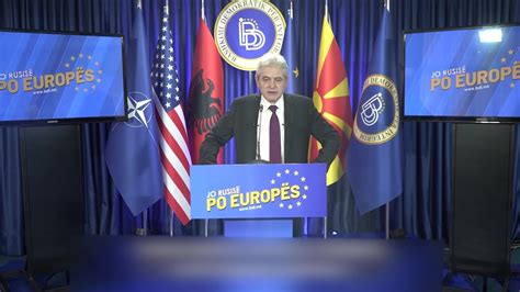 Ахмети Османи претседателски кандидат на ДУИ „Не“ за Русија „Да“ за Европа Youtube