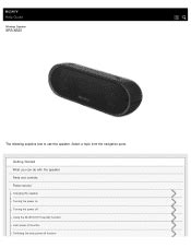 Sony SRS XB20 Manual