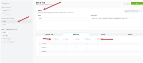editor role cannot edit single types strapi admin strapi community