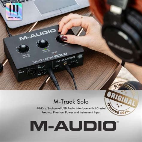 Promo M Audio M Track Solo Khz Channel Usb Audio Interface Original Diskon Di Seller