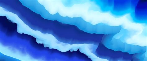 색상 폭발 추상 페인트 스플래시 울트라 와이드 벽지 블루 프랙탈 디지털 아트 미래 지향적 인 초현실적 인 질감 3d 그림입니다 크리에이 티브 네온 색 흐름 배경입니다 3차원