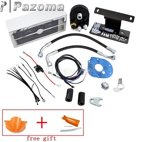 할리 여행용 크롬 오토바이 냉동기 오일 쿨러 팬 냉각 시스템 2009 2016 Aliexpress