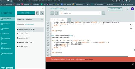 Code Not Uploading Or Saving Cloud Editor Arduino Forum