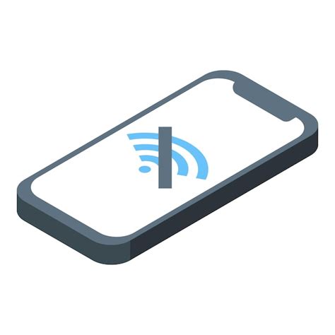 Premium Vector Smartphone Showing No Wifi Signal Isometric View