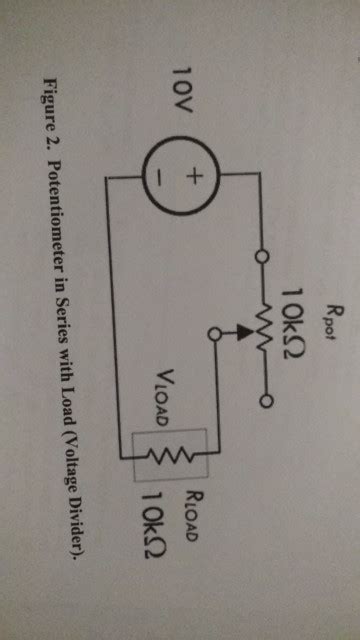 Solved Pot 10v Rload Vioad Figure 2 Potentiometer In