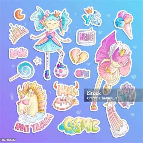 용감한 말괄량이 공주 벡터 만화 세트 공주 마법과 페미니즘 그림 공 공주 슈퍼 히어로 용감한 소녀 그림 십 대 소녀 페미니즘