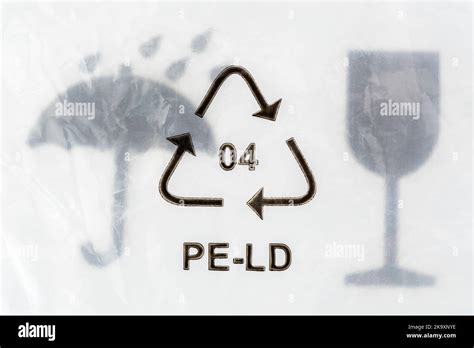 Close Up Shot Of 04 Plastic Resin Code Resin Identification Code For