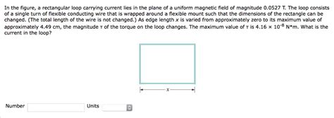 Solved In The Figure A Rectangular Loop Carrying Current Chegg