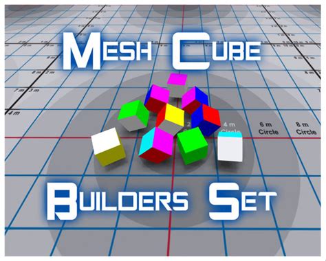Second Life Marketplace Mesh Cube Builders Set 9 Mesh Cubes With