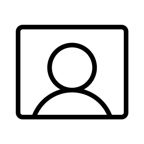 User Rectangle Thin Vector Svg Icon Svg Repo