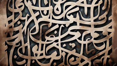 Premium Photo Rugged Arabic Alphabet Pattern Stencil