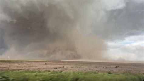 Dust Storm Tornado Rare Tornado Style Dust Devil Rips Through Sky In